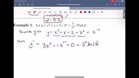 2122 Elementary Derivative Rules 151 Part 3 Youtube