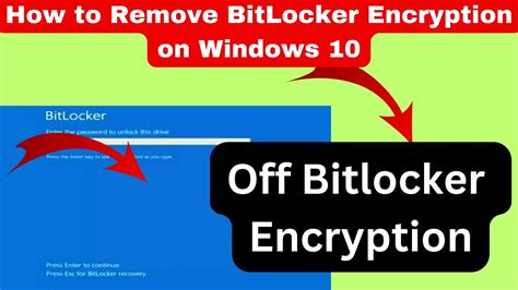 How To Remove BitLocker Encryption On Windows How To Disable BitLocker In Windows YouTube