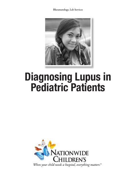 Diagnosing Lupus In Pediatric Patients Pdf Clinical Medicine