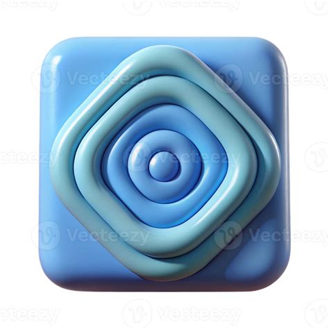 Hypnotic Quintessential Square Spiral Pattern Clean Lines Flat Color With Scalable Design