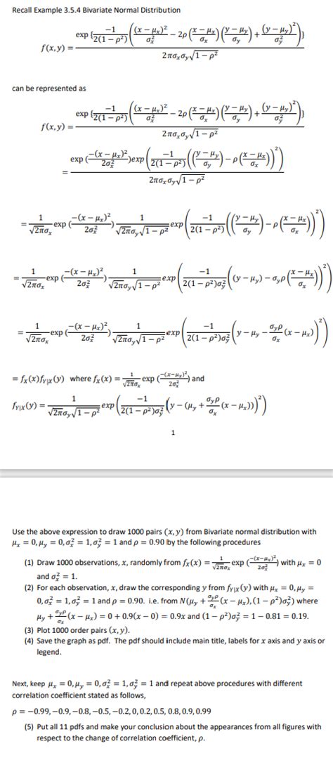 solved recall example 3 5 4 bivariate normal distribution