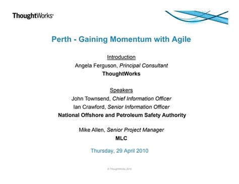 Gaining Momentum With Agile Ppt
