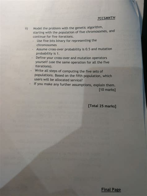 Solved Marks B Resource Allocation Problem Assume That Chegg