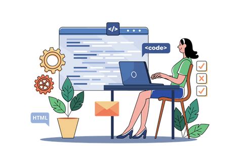 4768 Programmer Woman Illustrations Free In Svg Png  Iconscout