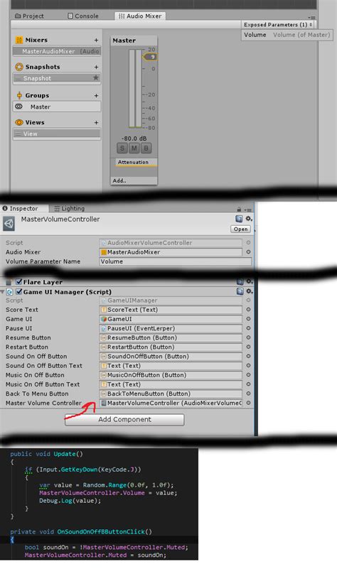 Mute Audiomixergroup Through Script Questions And Answers Unity