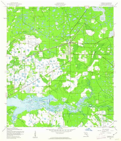 Classic Usgs Parrish Florida 7 5x7 5 Topo Map Mytopo Map Store