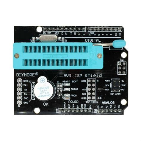 Avr Isp Shield Burning Burn Bootloader Atmega328 Programmer For Arduino