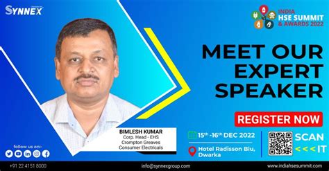 Bimlesh Kumar On Linkedin India Hse Summit And Awards 2022 Physical Summit