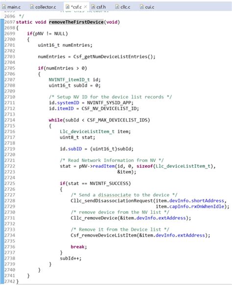 CC PSIP Sensor Collector Clearing NVRAM Does Not Clear RAM For Network To Reestablish Sub