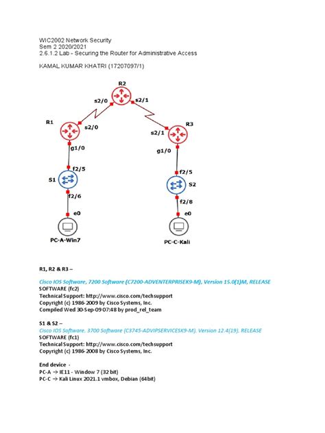 2 6 1 2 Lab Pdf Internet Protocols Networking Standards