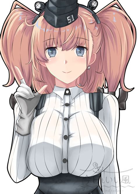 Safebooru 1girl Absurdres Anchor Hair Ornament Atlanta Kancolle