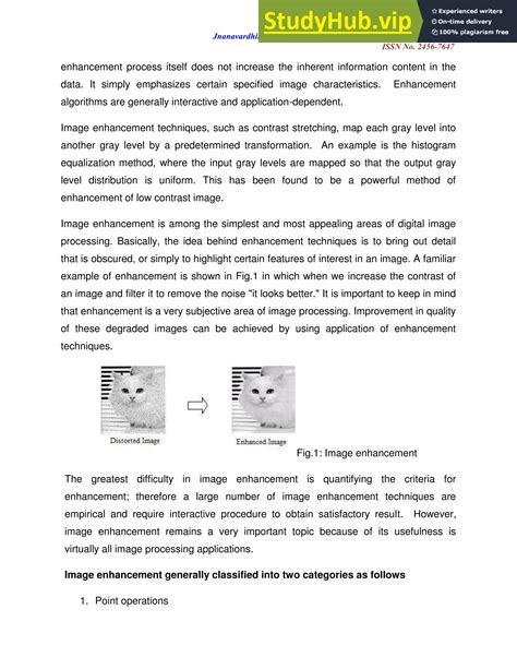 Analysis Of Image Enhancement Techniques Using Matlab Pdf