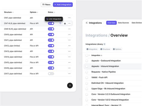 Saas Api Integration Dashboard By Cal Notman On Dribbble