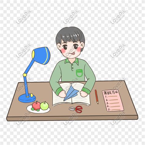 겨울 방학 숙제 Png 일러스트 및 벡터 이미지 무료 다운로드 Lovepik