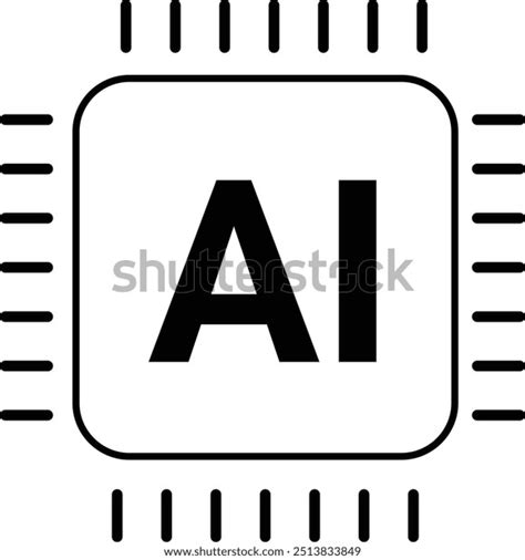 Artificial Intelligence Ai Processor Chip Vector Stock Vector Royalty Free 2513833849