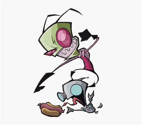 Invader Zim And Gir Vector By Mariahellenbrony1 Invader Zim Renders Hd Png Download