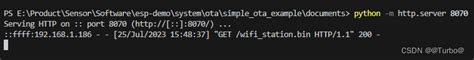 【esp32】通过本地服务器实现ota功能esp32 Ota Csdn博客