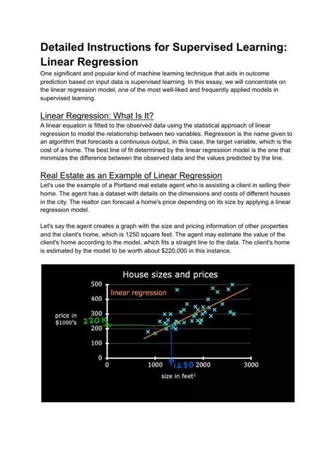 supervised learning linear regression stanford university keepnotes
