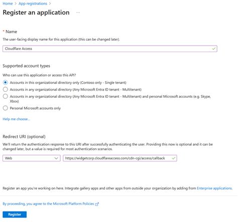 Configure Cloudflare With Microsoft Entra Id For Secure Hybrid Access Microsoft Entra Id