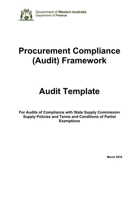 Audit Report Template Spark Premium Template Template Spark