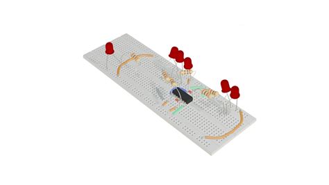 D Electronic Components With Breadboard Model TurboSquid