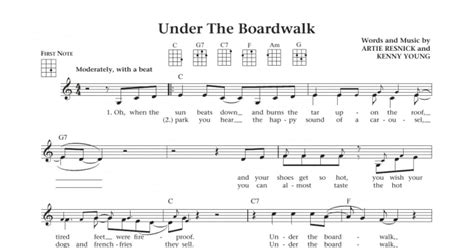 Under The Boardwalk From The Daily Ukulele Arr Liz And Jim Beloff