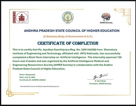 Ayodhya Keerthi Priya On Linkedin Internship Professional Gratitude