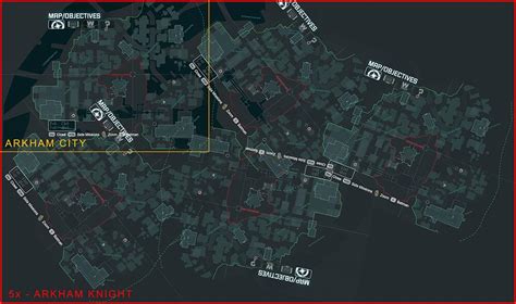 Arkham Knight Map