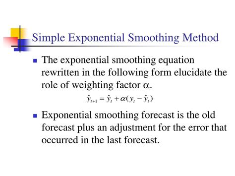 Ppt Moving Averages And Exponential Smoothing Powerpoint Presentation Id 614532