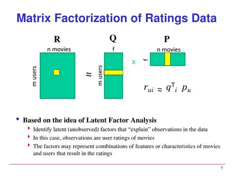 PPT Matrix Factorization PowerPoint Presentation Free Download ID