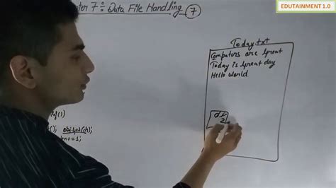 Class 12 Computer Science Chapter 7 Data File Handling Video 7 Youtube