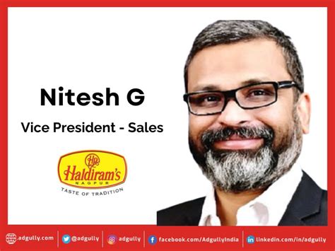 Nitesh G Joins Haldiram Foods As Vice President Sales