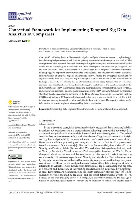 Pdf Conceptual Framework For Implementing Temporal Big Data Analytics
