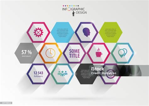 추상적임 현대적이다 육각형 인포그래픽 3 D 디지탈 일러스트 그래프에 대한 스톡 벡터 아트 및 기타 이미지 그래프 기업 재무와 산업 다이어그램 Istock