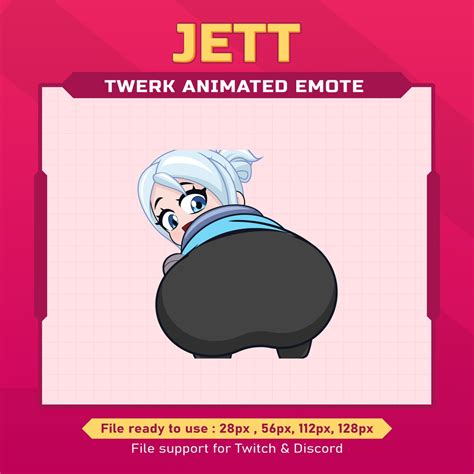 Jett Valorant Twerk Animated Emote For Discord Booty Emote Discord Animated Emotes Etsy