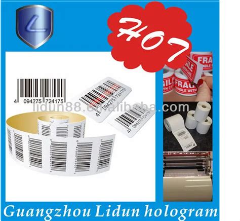 Custom Variable Data Printing Serial Number Barcode Label Adhesive