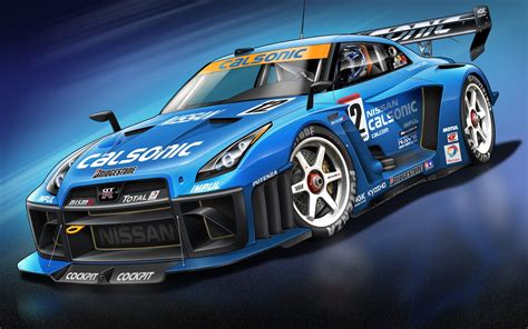Painting Car Vehicle Vector Sports Car Nissan Gt R Coupe Painting Car Vehicle Vector Sports Car Nissan Gt R Coupe