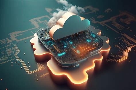 Premium Ai Image Cloud Computing Technology Concept