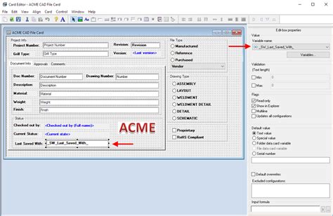 Show Solidworks Last Saved With Property In Pdm