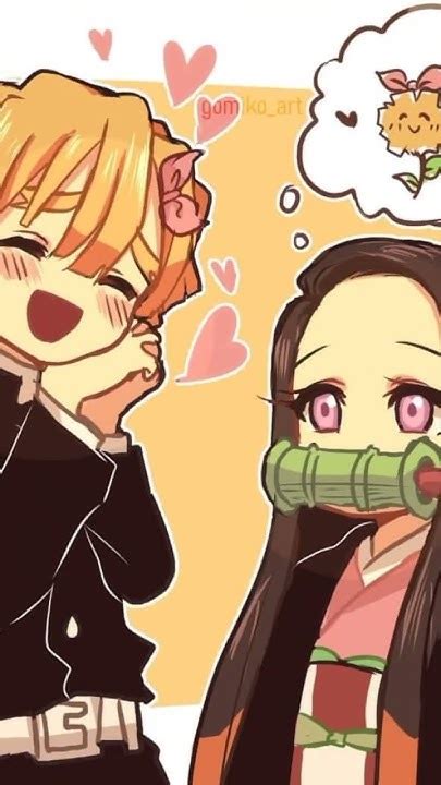 تصميم زينيتسو و نيزوكو تصميمي انمي نيزوكو Myarayoki Youtube