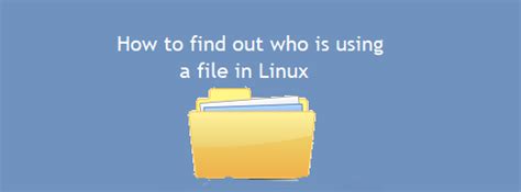 how to find out who is using a file in linux jaipur hosting blog