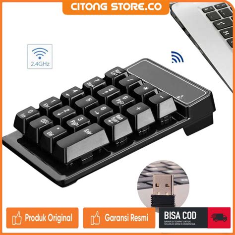 Jual Keyboard Wireless Keyboard Mini Mouse Etmakit Numeric Keypad Numpad Wireless 2 4GHz