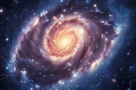 Premium Photo Whirling Cosmic Spiral Abstract Galaxy Background