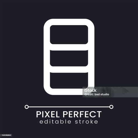 어두운 테마를위한 데이터 및 저장 관리 픽셀 완벽한 흰색 선형 Ui 아이콘 개념에 대한 스톡 벡터 아트 및 기타 이미지 개념