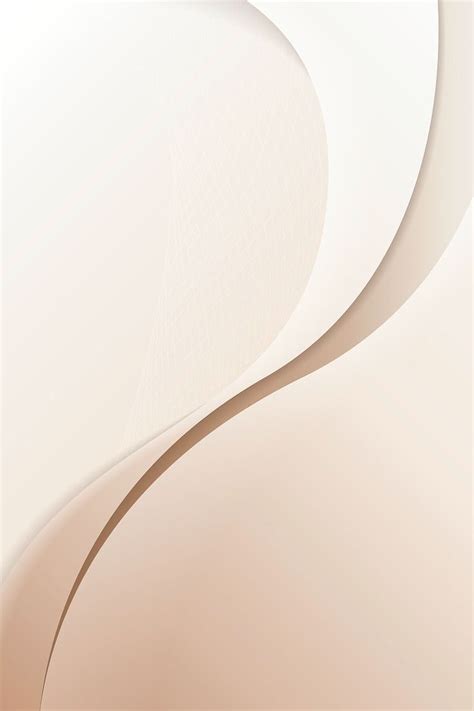 Beige Abstract Curved Background Vector
