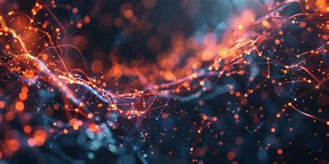 premium photo cybernetic network technology background