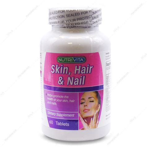 قرص اسکین هیر نیل Skin Hair Nail نوتری ویتا 60 عددی فارماکالا
