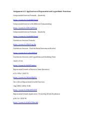 Assignment Applications Of Exponential And Logarithmic Functions Docx Assignment