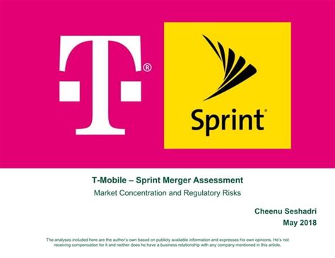 T Mobile Sprint Merger Assessment Ppt