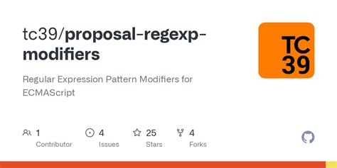 Github Tc39proposal Regexp Modifiers Regular Expression Pattern